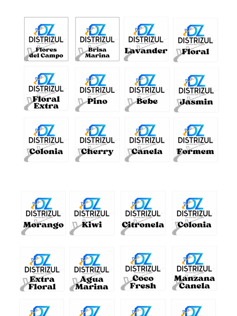 Calcomanías medianas variadas | PDF