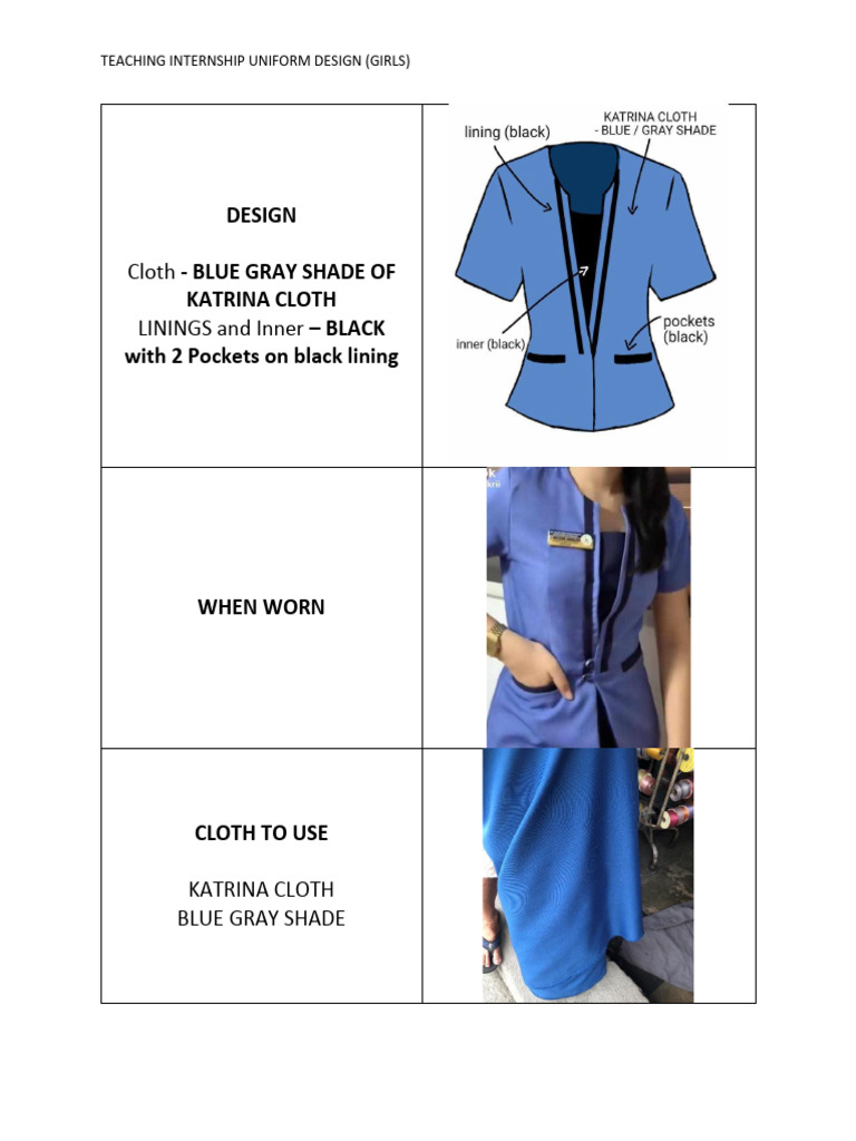 Internship Uniform Design 1 | PDF