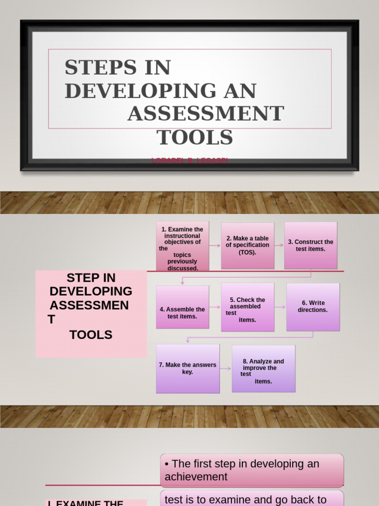 Steps in Developing Assessment Tools | PDF | Educational Assessment ...