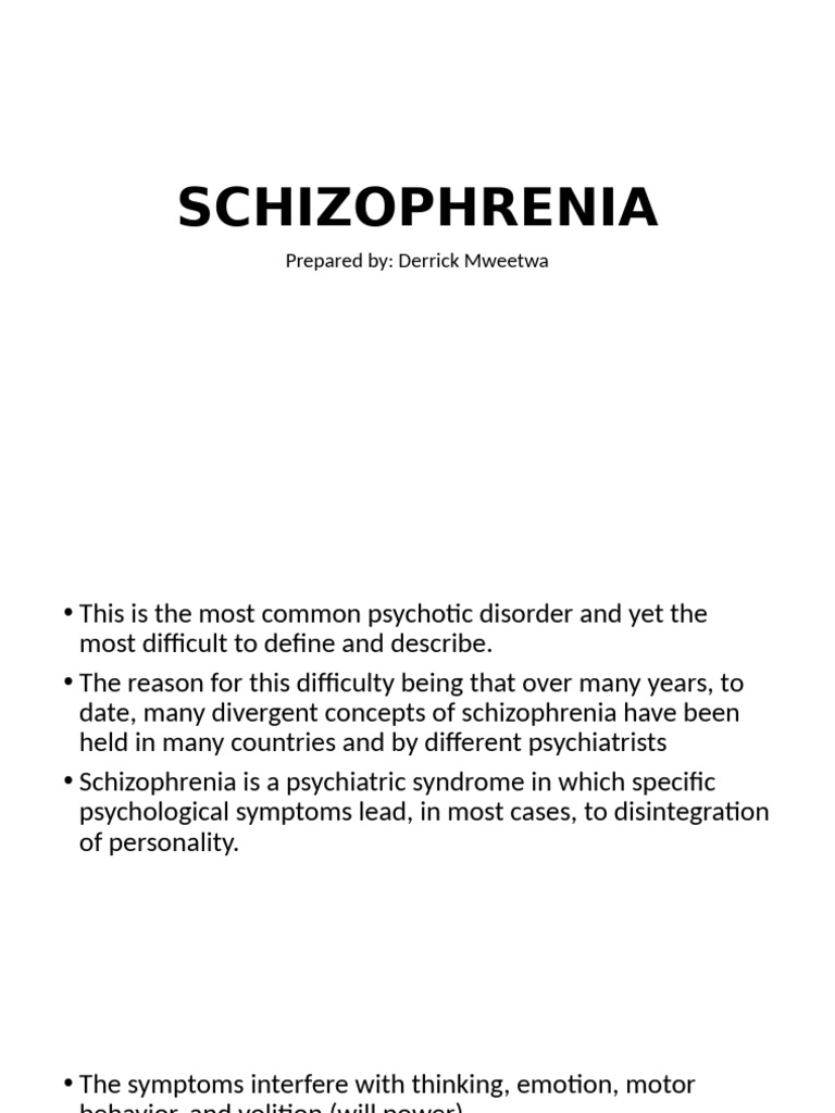 Schizophrenia | PDF | Schizophrenia | Mental Disorder