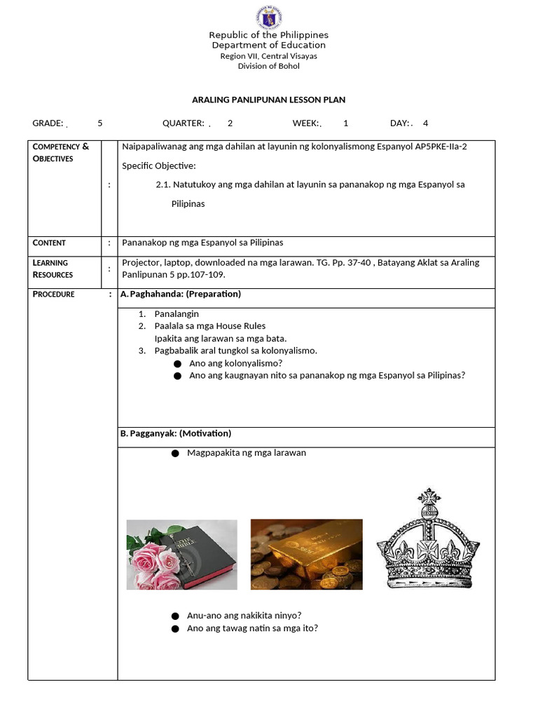 AP Q2 Week 1 - Day 4 | PDF