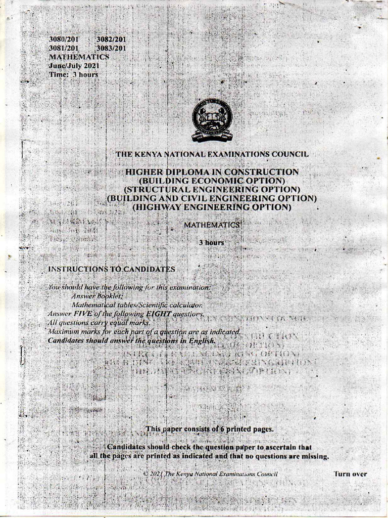 Hdip Construction July 2021 | PDF