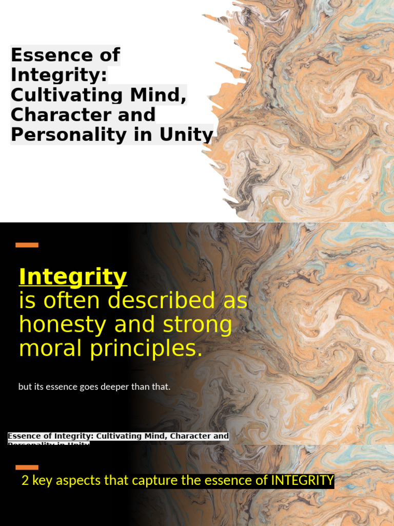 Essence of Integrity | PDF | Integrity | God