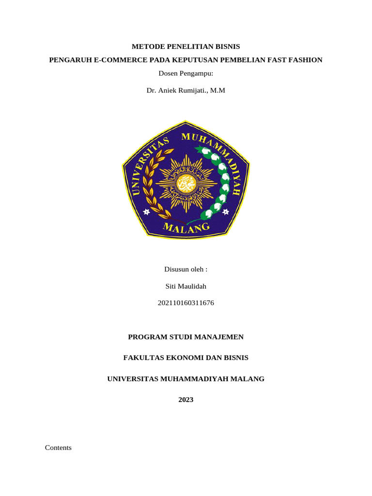 Metpen Uas | PDF | Bisnis | Seni