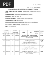 Travelling Allowance Bill Form G.A.R. 14-A | PDF