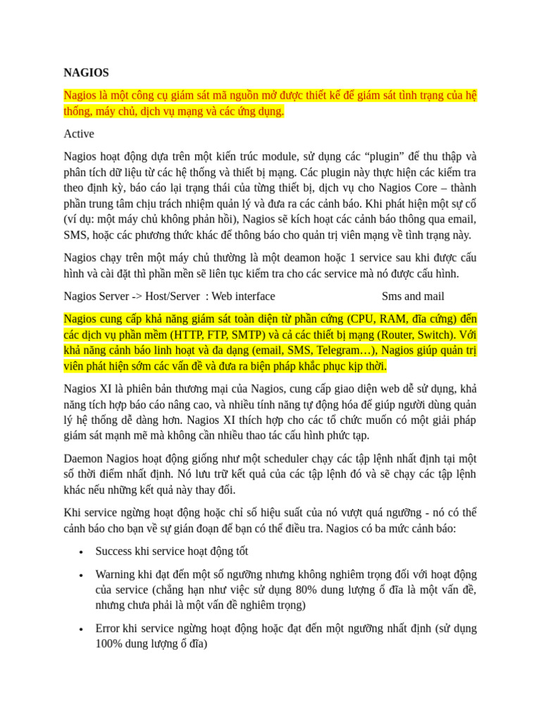 NAGIOS | PDF