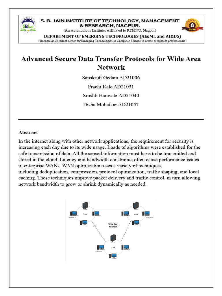 Advanced Secure Data Transfer Protocols For Wide Area Network | PDF ...