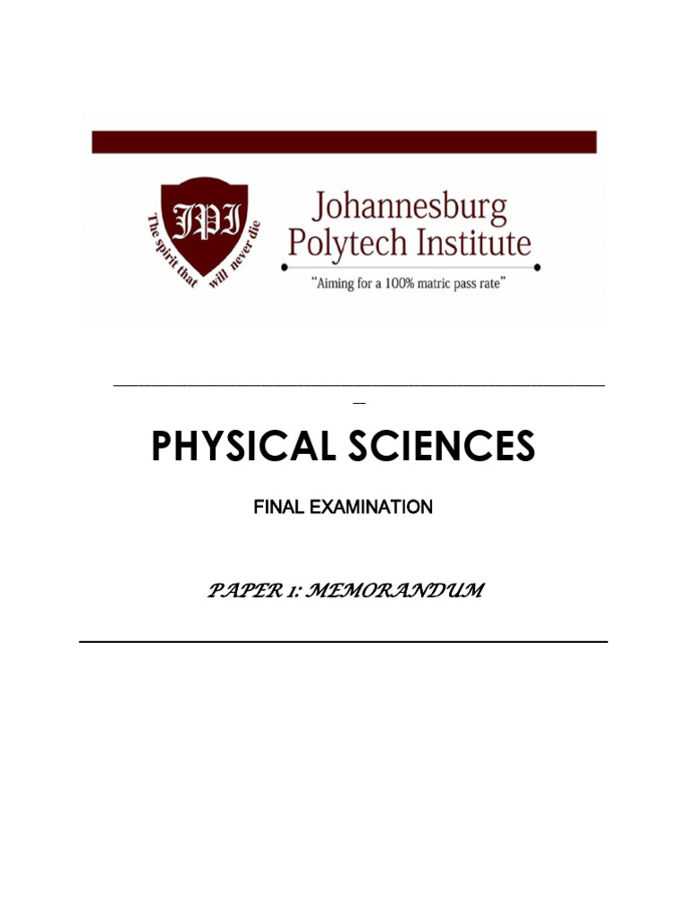 Grade 10 Physical Science Exam | PDF | Waves | Acceleration