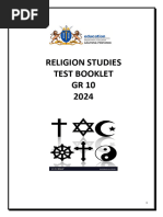 Religion Studies (Grade 10) QP+Memo Term 1 2022 | PDF | Religious Faiths
