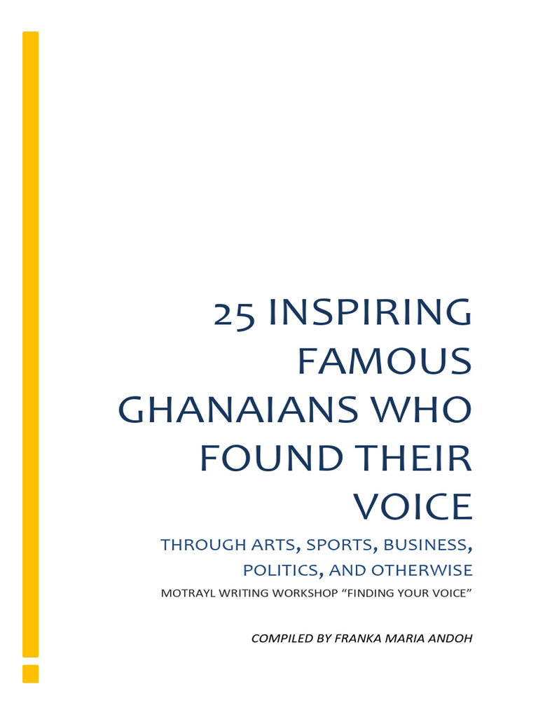 Inspiring Ghanaians in Arts and Business | PDF