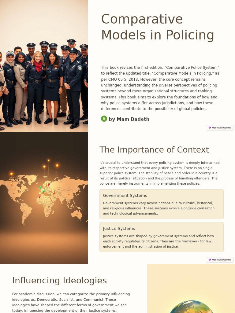 Comparative Models in Policing | PDF | World Politics | Parliamentary ...