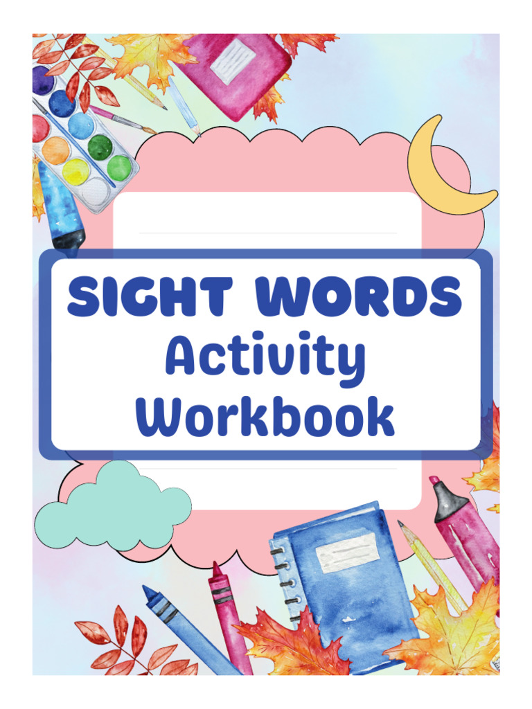 Sight Words Activity Workbook | PDF | Linguistic Morphology | Semantic ...