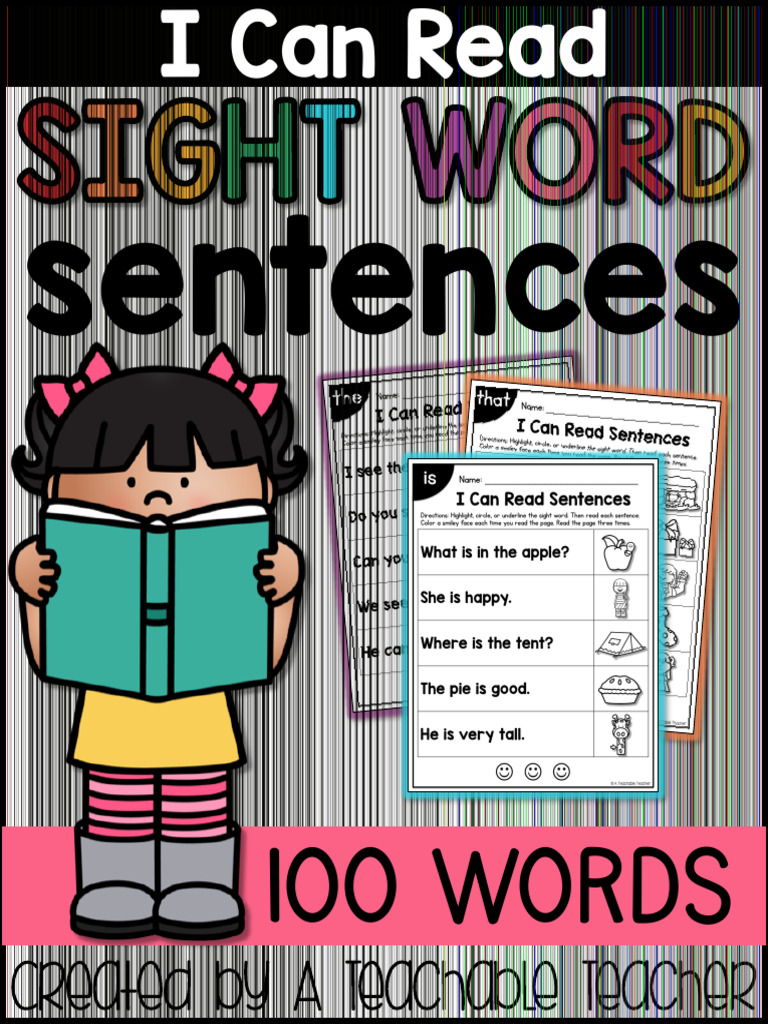Sight Word Reading Sentences Resource | PDF