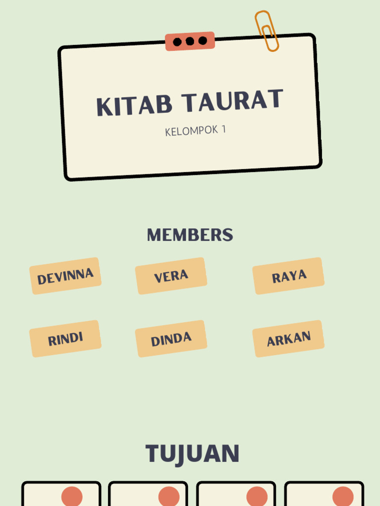Sejarah dan Ajaran Kitab Taurat | PDF