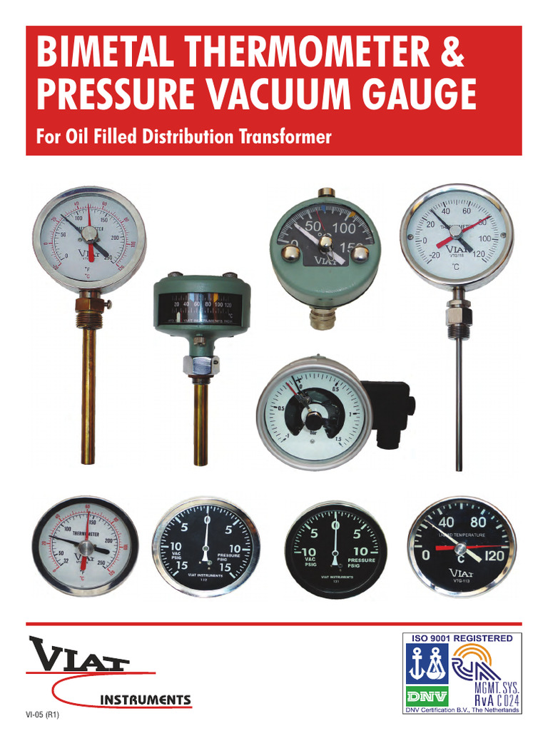 Bimetal Thermometers and Pressure Vaccum Gauges (R1) | PDF ...