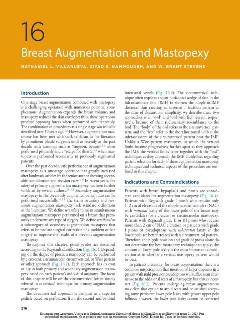 Breast Augmentation and Mastopexy | PDF | Breast | Secondary Sexual ...