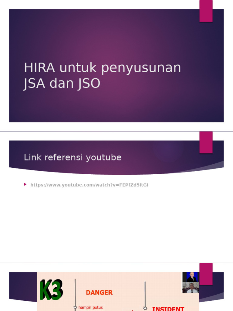 HIRA Untuk Penyusunan JSA Dan JSO | PDF | Pengembangan Diri