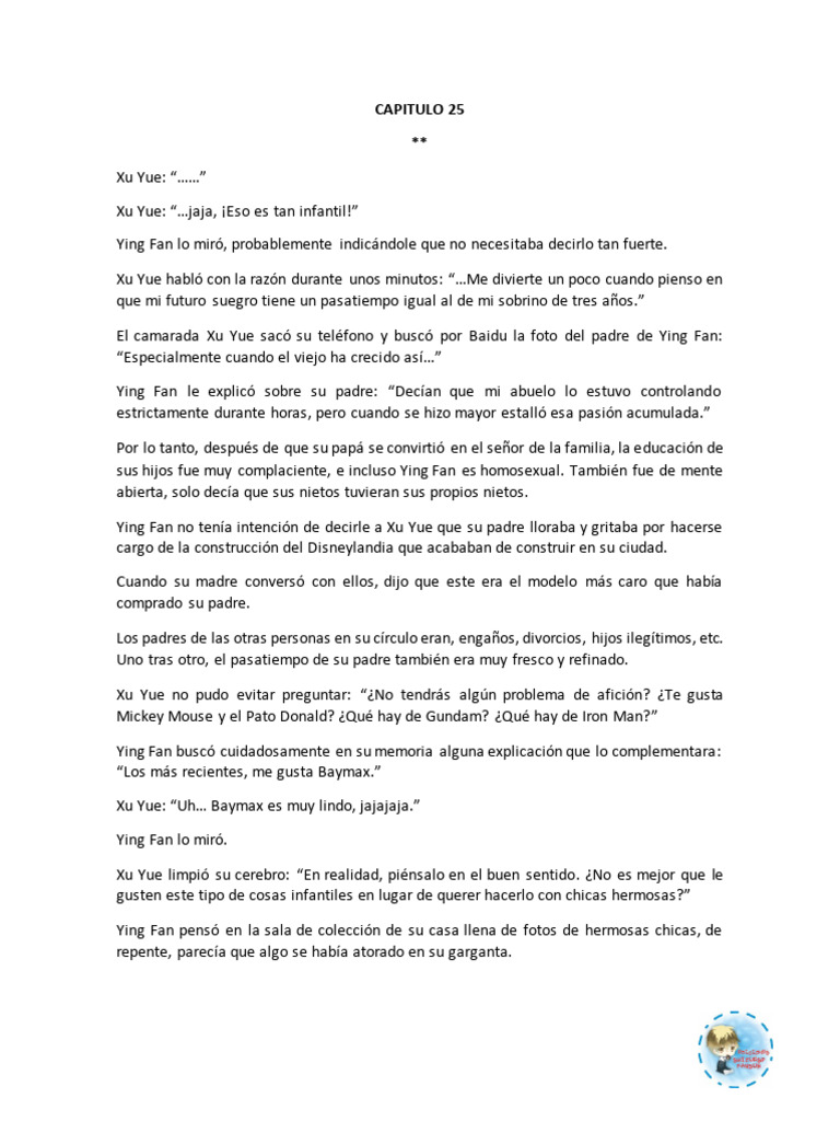 Conversaciones y secretos entre Xu Yue y Ying Fan | PDF | Arte ...