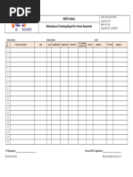 Meeting Attendance Register Template | PDF