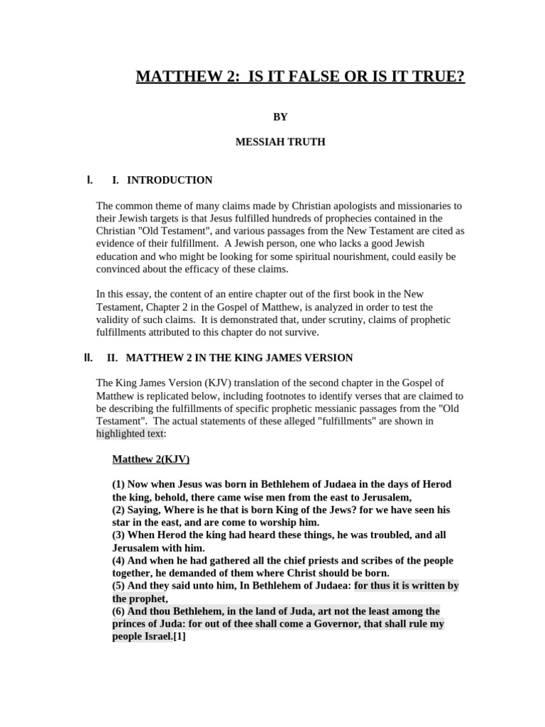 Refuting_Matthew_2 | PDF | Jesus | Gospel Of Matthew