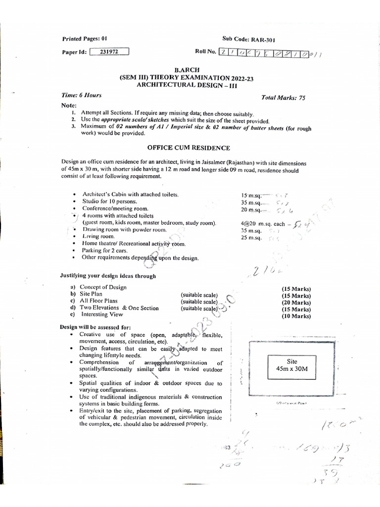 Sem 3 Question Papers | PDF