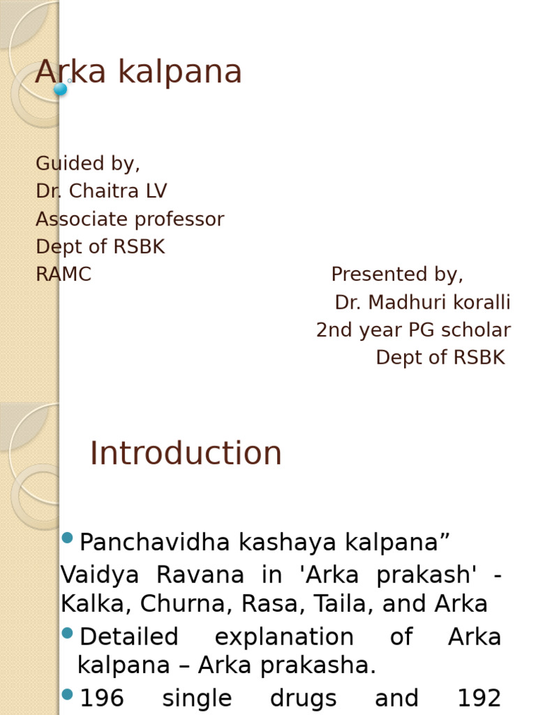 Review On Arka Kalpana | PDF | Distillation | Water