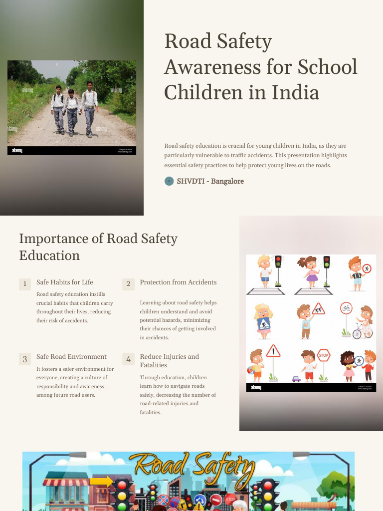 School Road Safety Awareness in India | PDF | Traffic | Road Traffic Safety