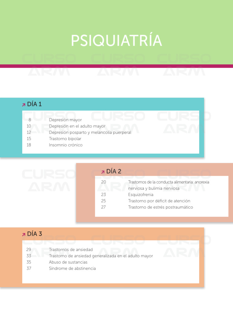 Psiquiatria | PDF | Trastorno depresivo mayor | Depresión (estado de ánimo)
