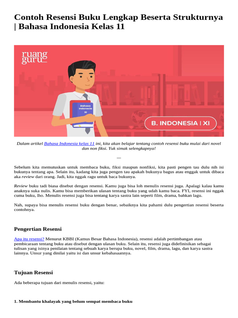 Contoh Resensi | PDF | Seni & Disiplin Bahasa | Puisi