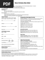 Macro Ultimate Cheat Sheet | PDF | Macroeconomics | Fiscal Multiplier