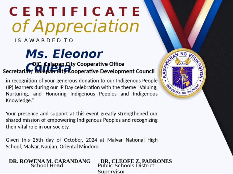 CERTIFICATE Ip Day-1 | PDF | Wellness