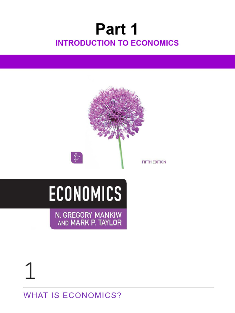 Chapter 1 - What Is Economics | PDF | Economics | Market (Economics)
