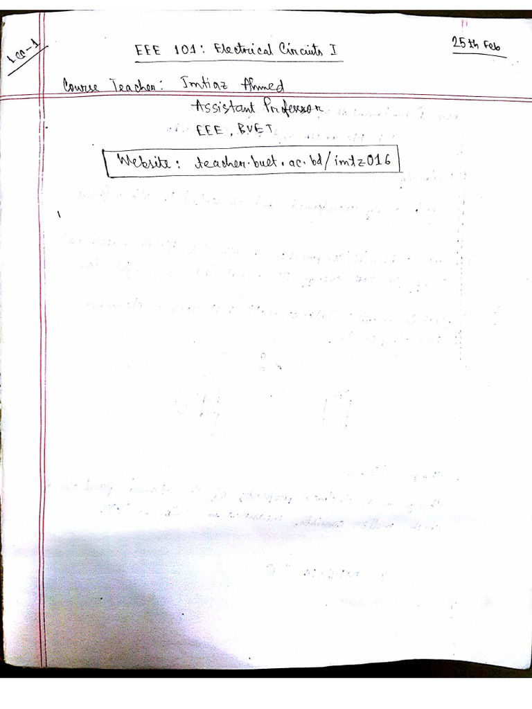 Eee - Section C Class Lecture | PDF