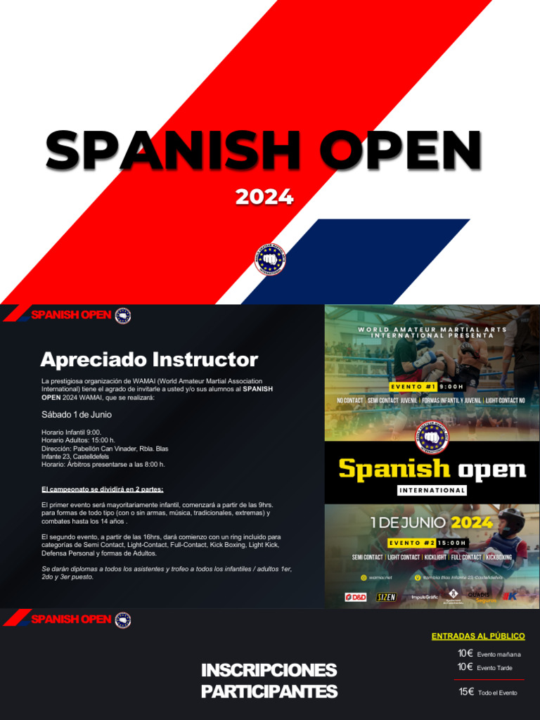 Spanish Open 2024 | PDF | Deportes individuales
