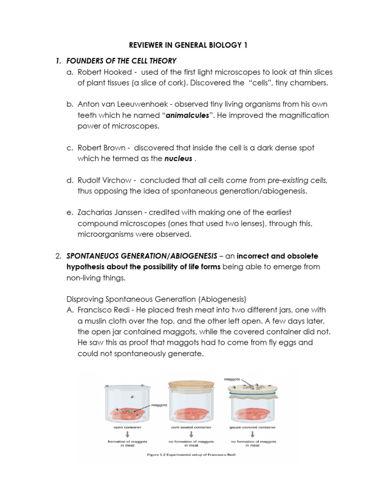 REVIEWER IN GEN BIO 1 1 | PDF | Cell Membrane | Cell (Biology)