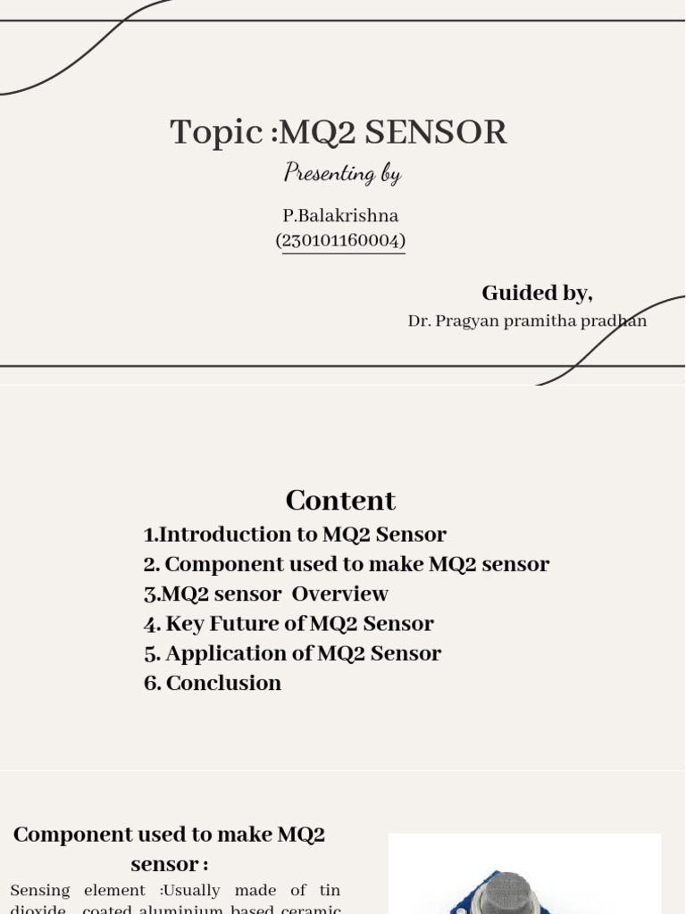 MQ2 Sensor | PDF | Computers | Technology & Engineering