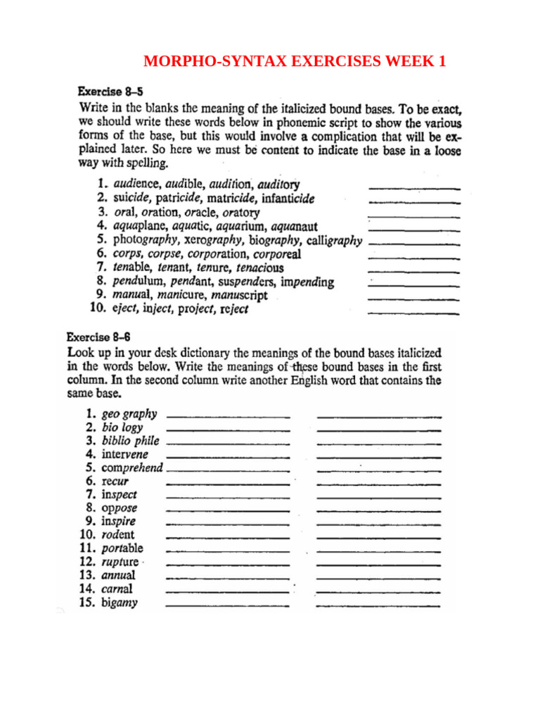 Exercises Week 1 Pdf 