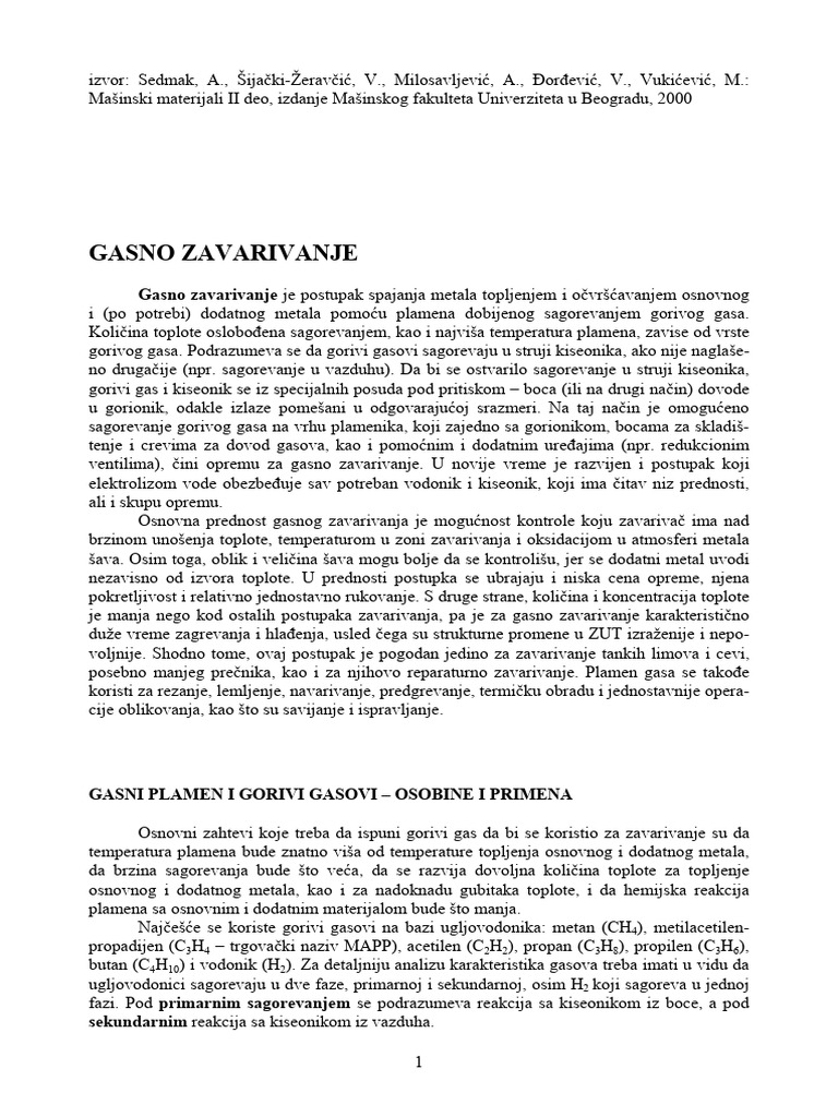 Gasno Zavarivanje | PDF