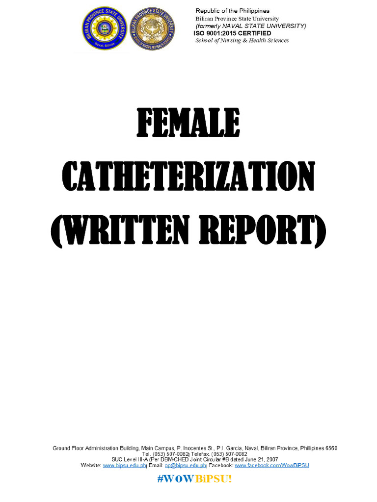 Female Catheterization Report Final | PDF | Urinary System | Labia