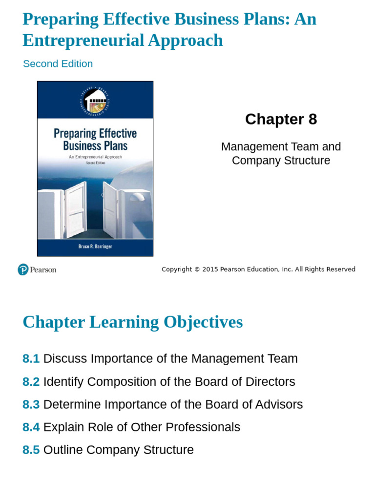 Management Team and Company Structure | PDF | Copyright | Board Of ...