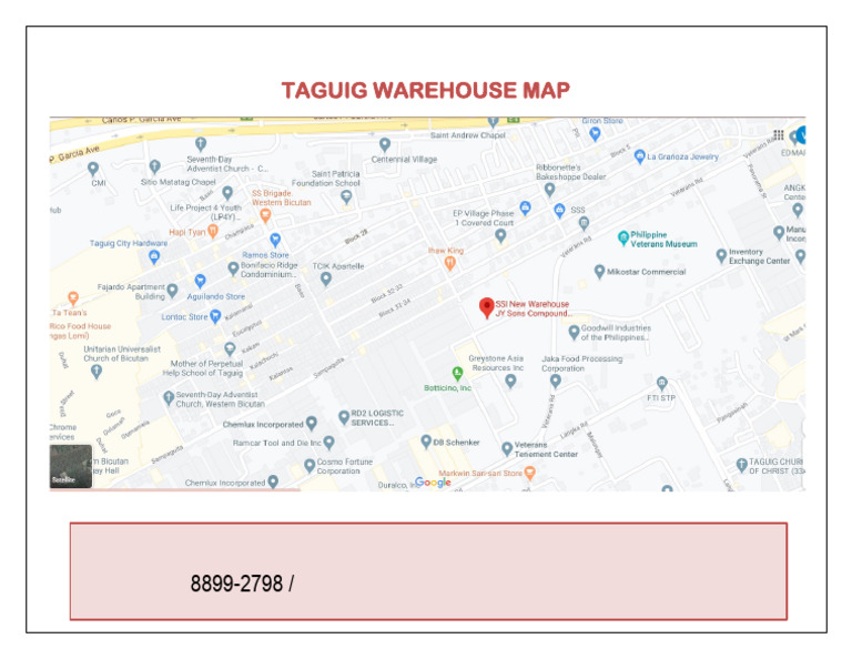 Taguig Warehouse Location Guide | PDF