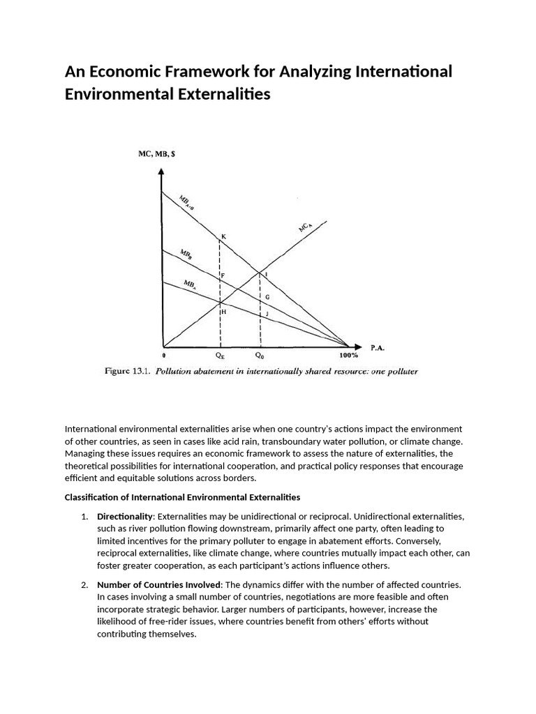 28 Framework Intl Externalities | PDF | Externality | Policy