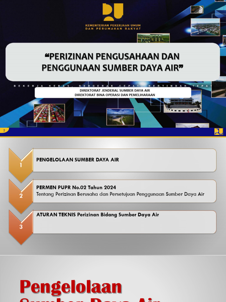 Permen PUPR No 2 Tahun 2024 Tata Cara Perijinan | PDF