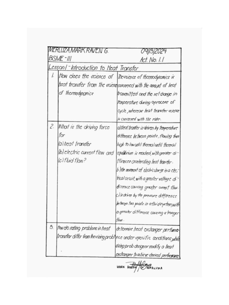 HeatTransfer Act1.1 | PDF