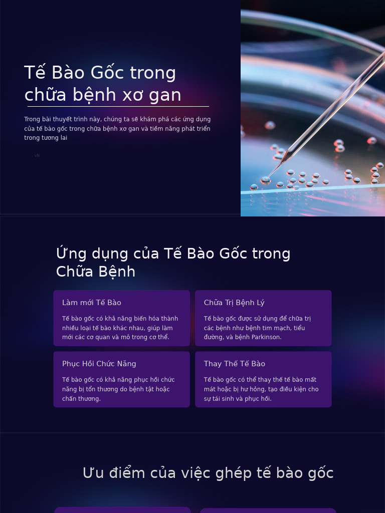 Te Bao Goc Trong Chua Benh | PDF