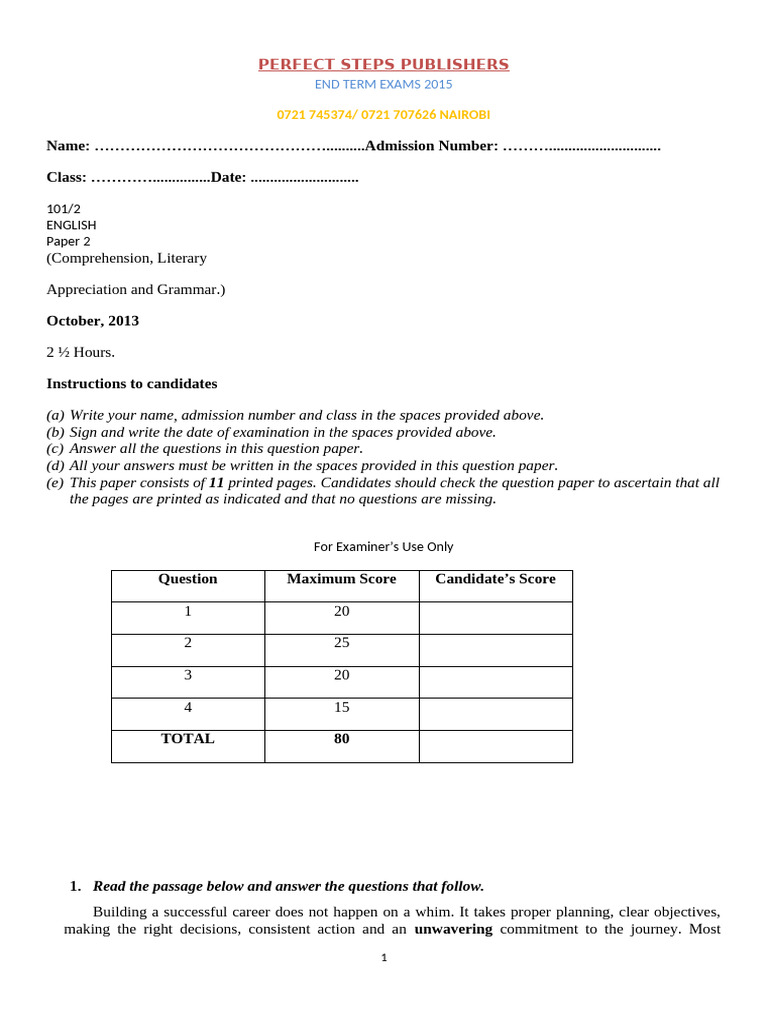 Set Book | PDF | Linguistics | Grammar