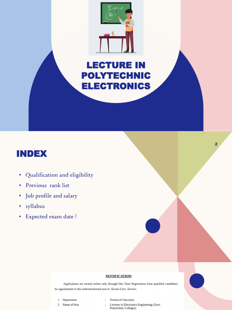 Lecture in Polytechnic | PDF