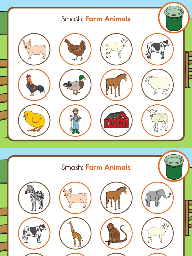 Farm Animals Smash Mats | PDF