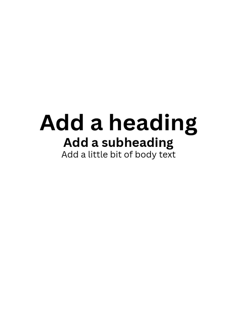 Add a Heading | PDF