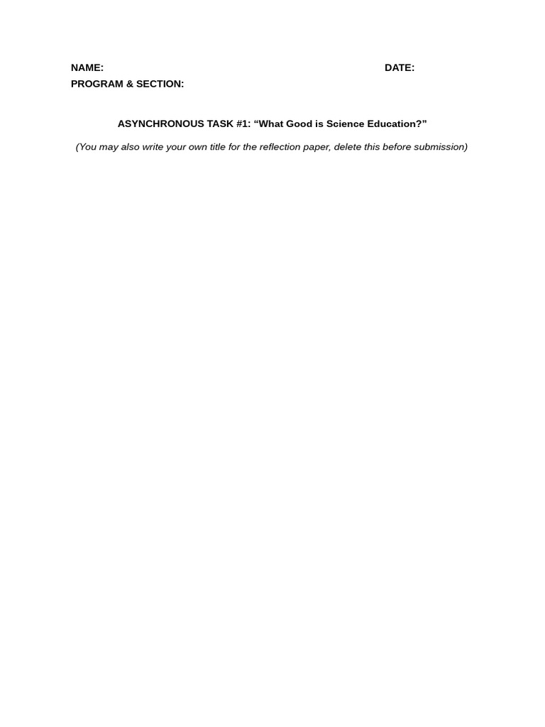 Async Task 1 Answer Sheet | PDF Async Task 1 Answer Sheet | PDF